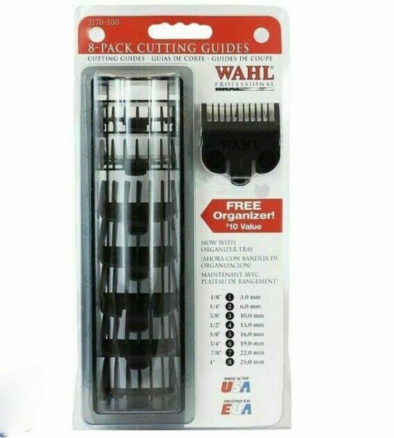 Wahl Premium Metal Cutting Guard Attachment Comb Caddy Set - Size 1 2 3 ...