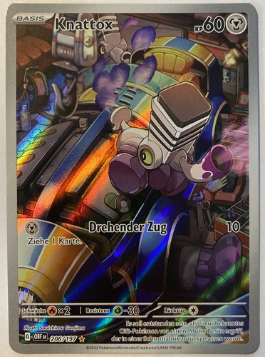 Pokemon Knattox Art Rare | Deutsch 206/197 Obsidian Flammen | Near Mint ...