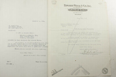 1931 Lamson Goodnow Edward Weck Co Inc Sextoblade Razor NYC Ephemera ...