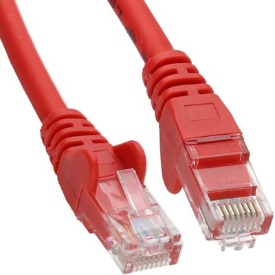 Cable Lan Ethernet UTP RJ-45 Patch Network Internet Red 16 5/12ft ...