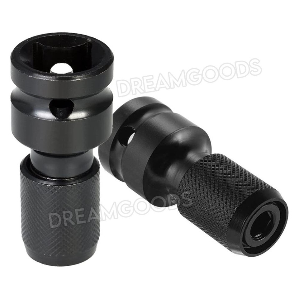 to 1/4inch Change Socket Adaptor For Impact Wrench Hex Drill Chuck ...