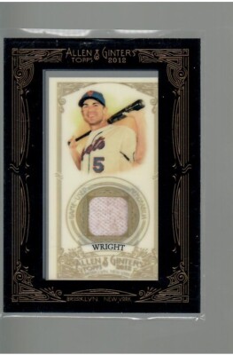 DAVID WRIGHT FRAMED MINI BAT CARD 2012 TOPPS ALLEN & GINTER BASEBALL | eBay