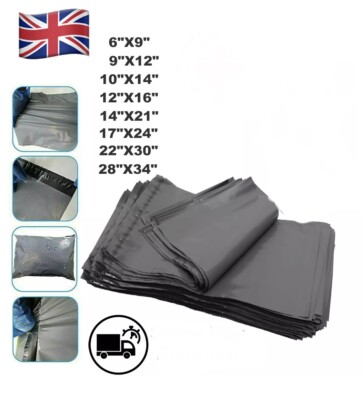 GREY Postal Post Packaging Bags Plastic Parcel Mailing Packing Postage ...