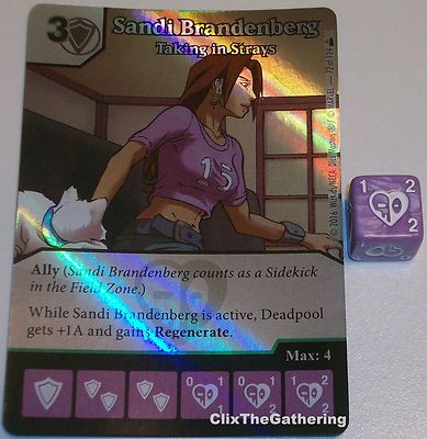Foil SANDI BRANDENBERG: TAKING IN STRAYS 72 Deadpool Dice Masters | eBay