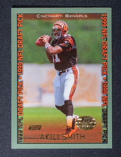 1999 Topps Collection Akill Smith Rookie RC 1999 NFL Draft Pick #338 ...