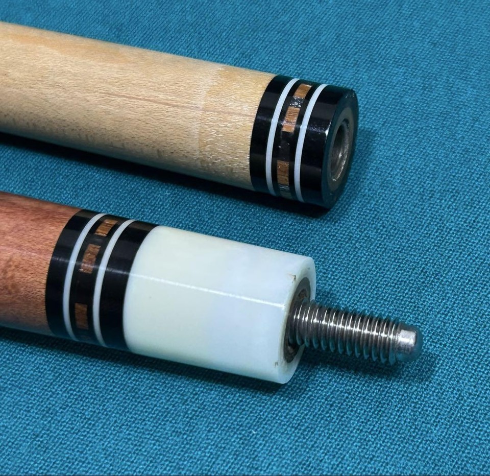 Old Adam Helmstetter 4-point Cues Refinished 14.85oz 3.7oz Rare Vintage ...