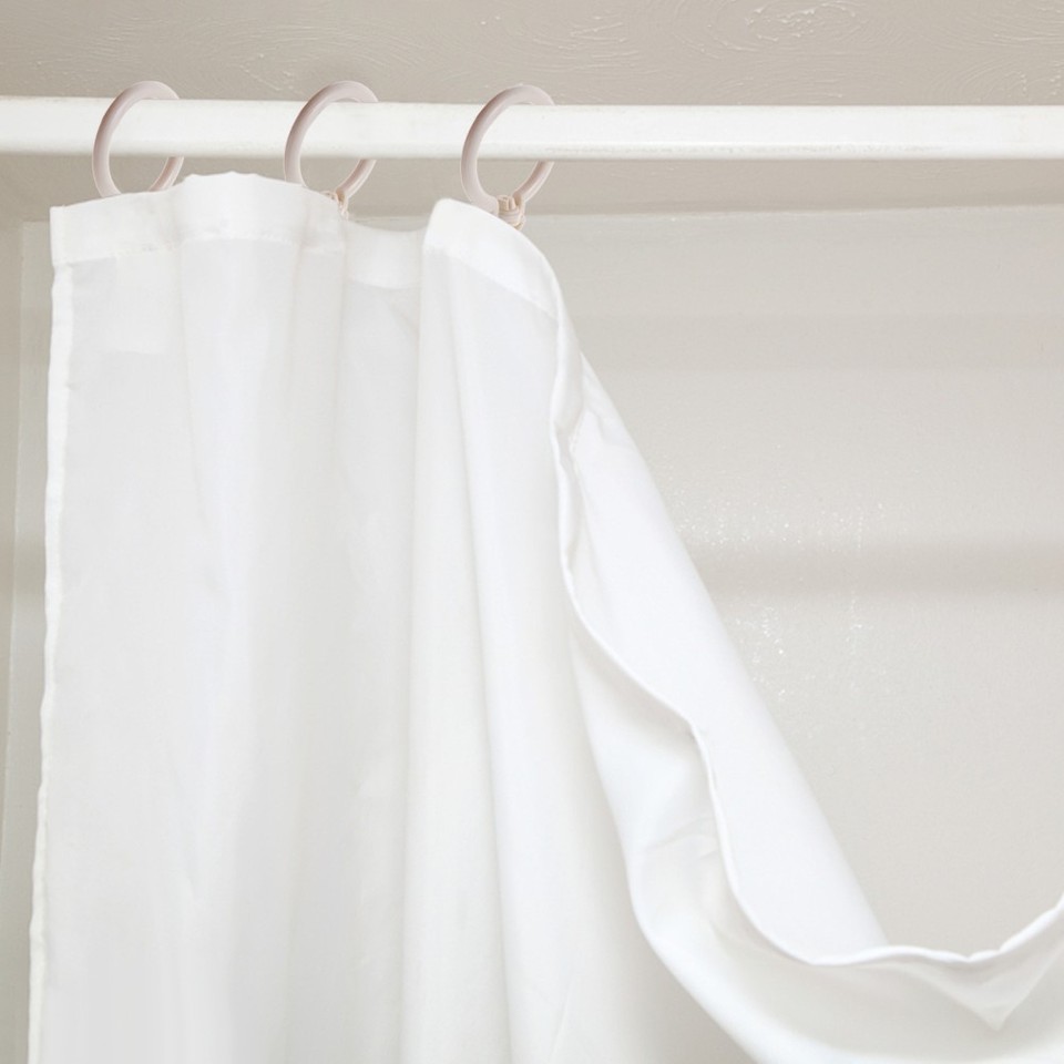 96 Pcs Shower Curtain Rings Durable Hanging Rings Practical Roman Rod ...