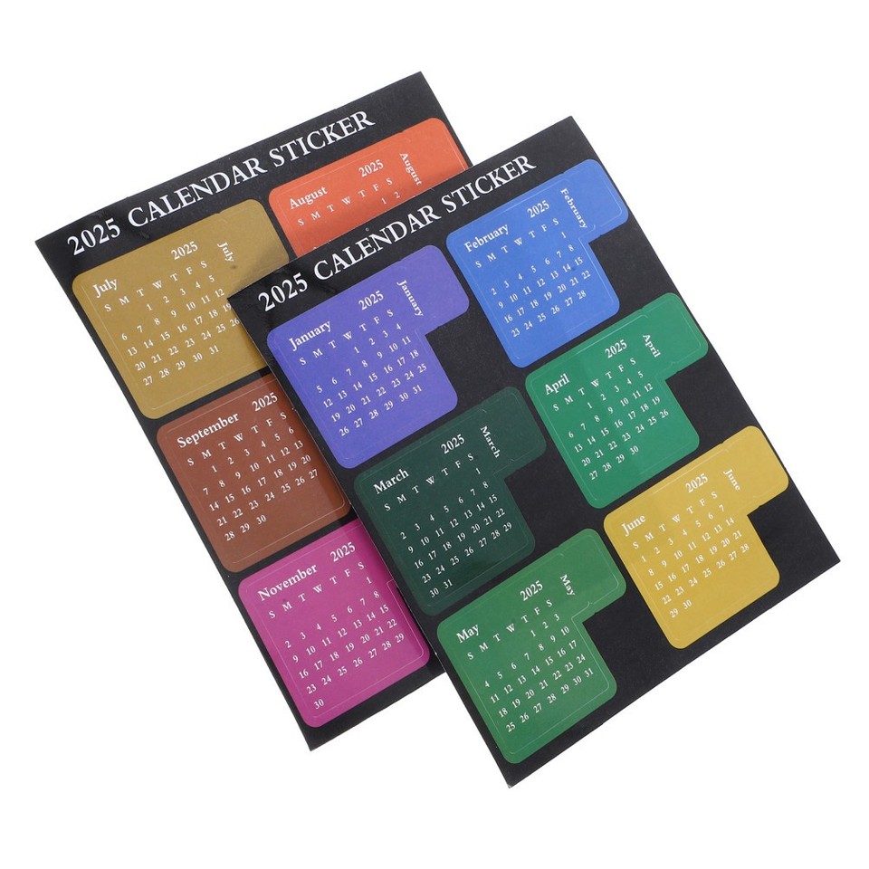 Agenda Planner Stickers 2025 Schedule Calendar Tab Office Man Month ...