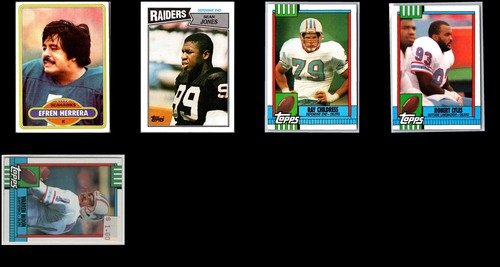 (5) 1990 Topps Houston Oilers Lot | eBay