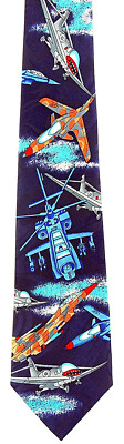 Choppers & Jets Men's Neck Tie Military Air Force Helicopter Pilot Blue ...