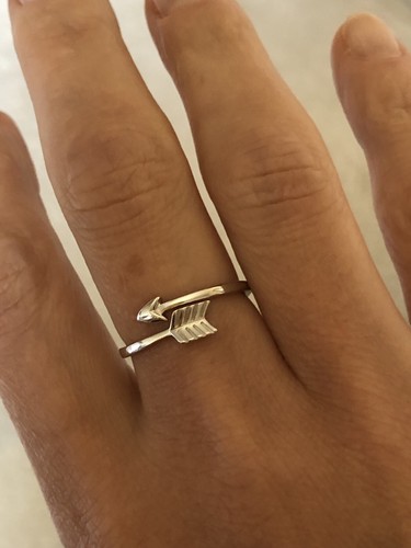 Solid 925 Sterling Silver Arrow Ring All Sizes | eBay UK
