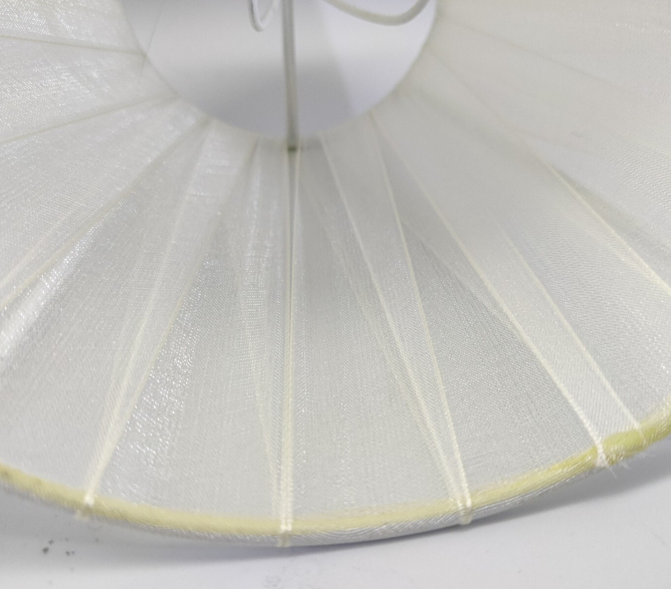 White Semi Transparent Fabric Small Lamp Shades Lot of 2 | eBay