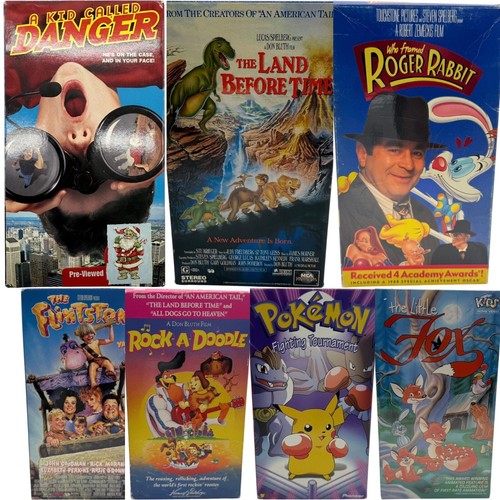 Lot of 7 Kids’ VHS Tapes | Includes The Land Before Time, Pokemon ...