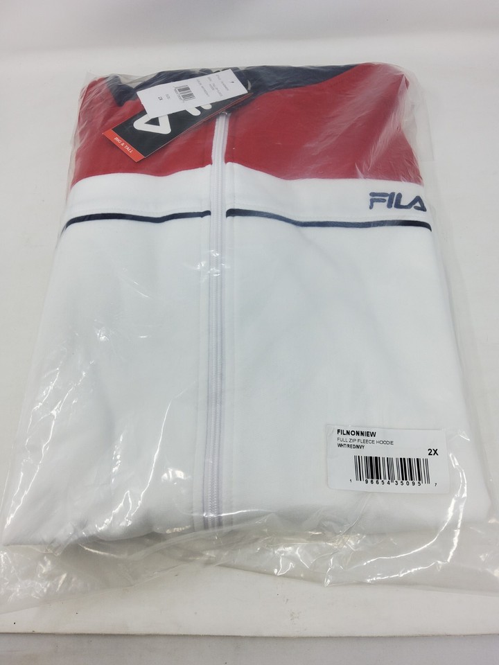 Fila Men's Big & Tall Classic Pullover Fleece Logo Hoodie 2X | eBay
