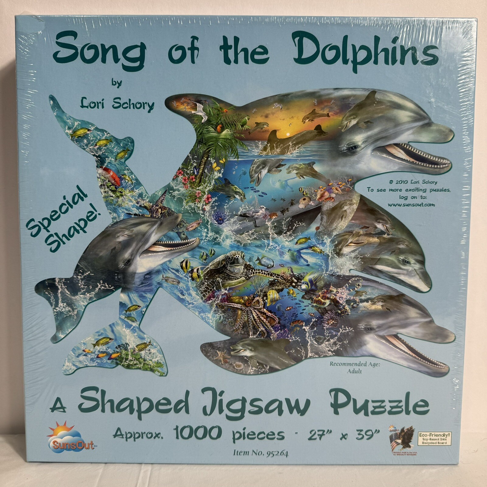 Jigsaw Puzzle Song Of The Dolphins Lori Schory Sunsout 1000 Piece ...