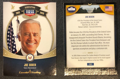 (2)x Joe Biden Vice President 2012 Executive Trading Card Company ...