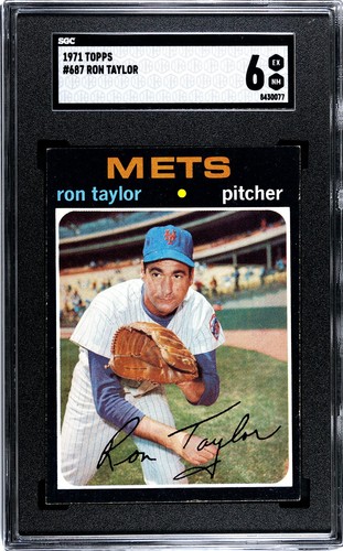 1971 Topps RON TAYLOR SP Mets #687 SGC 6 EX/NM | eBay