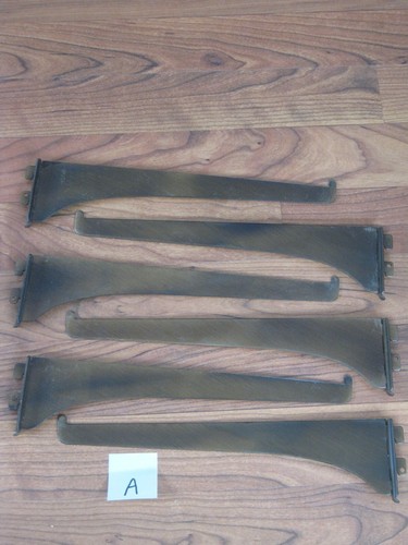 10 Inch Metal Shelf Brackets for Slotted Standard Bronze 6 Pieces | eBay