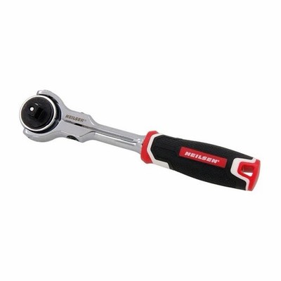 Swivel Head Socket Reversible Ratchet Handle Quick Release 3/8" Tool ...