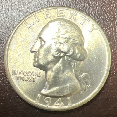 1941 D WASHINGTON QUARTER BRILLIANT UNCIRCULATED Z-218 | eBay