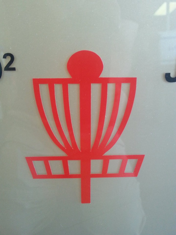 Disc Golf Vinyl Sticker Decal Plain Basket | eBay