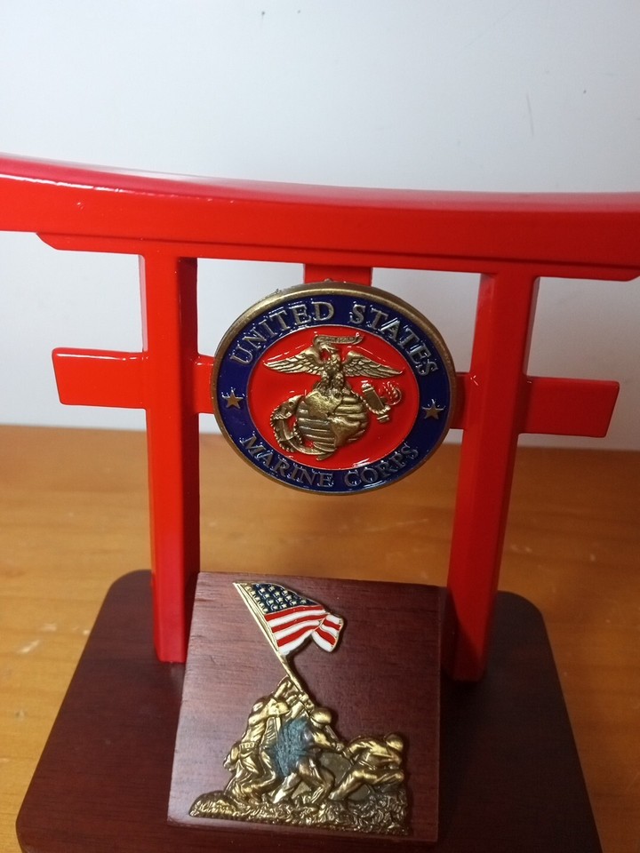 USMC 233rd Birthday Monument Okinawa Japan Torii Gate Marine Corp 3D ...