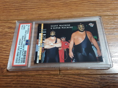 2002 BBM (Andre The) Giant & Super Machine Japanese Card PSA 9 WWE WCW ...