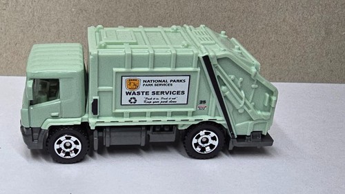 2019 Matchbox GARBAGE KING NATIONAL PARKS Trash Truck MB742 Green Waste ...