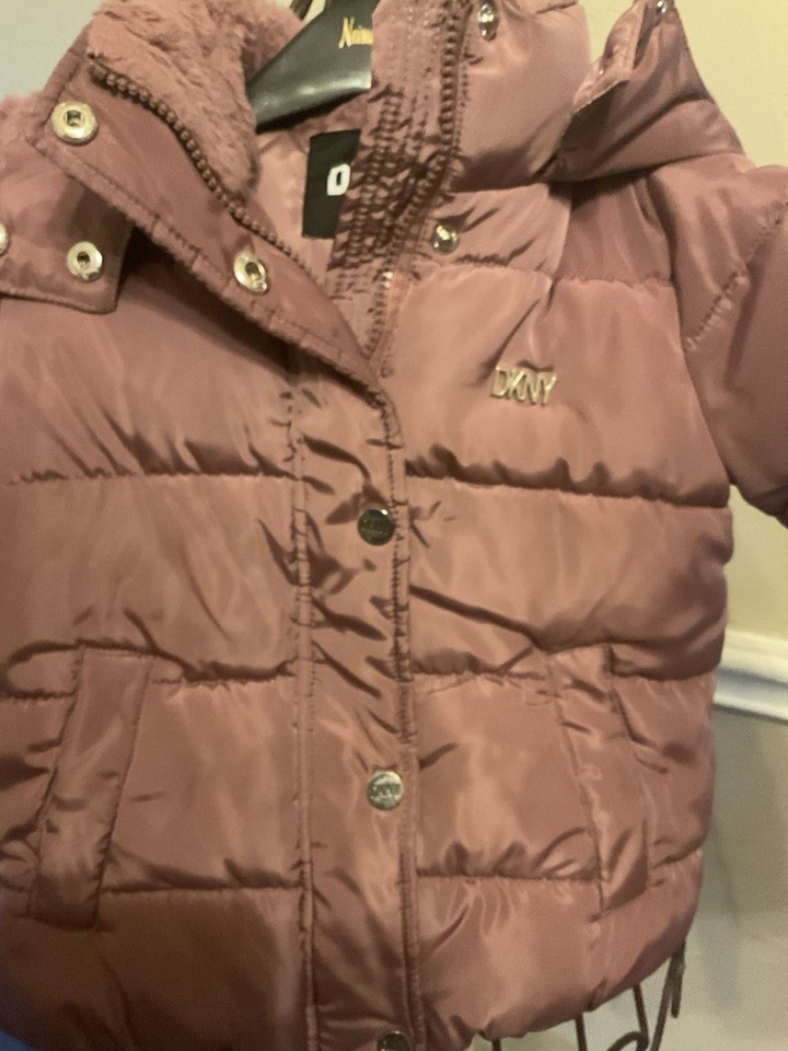 DKNY Dusty Rose Mauve Puffer Jacket 3T EUC! | eBay