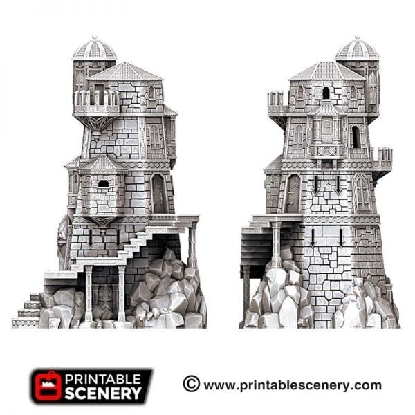 Ironhelm Fortress Fantasy Style Building 3D Print Tabletop Terrain DND ...