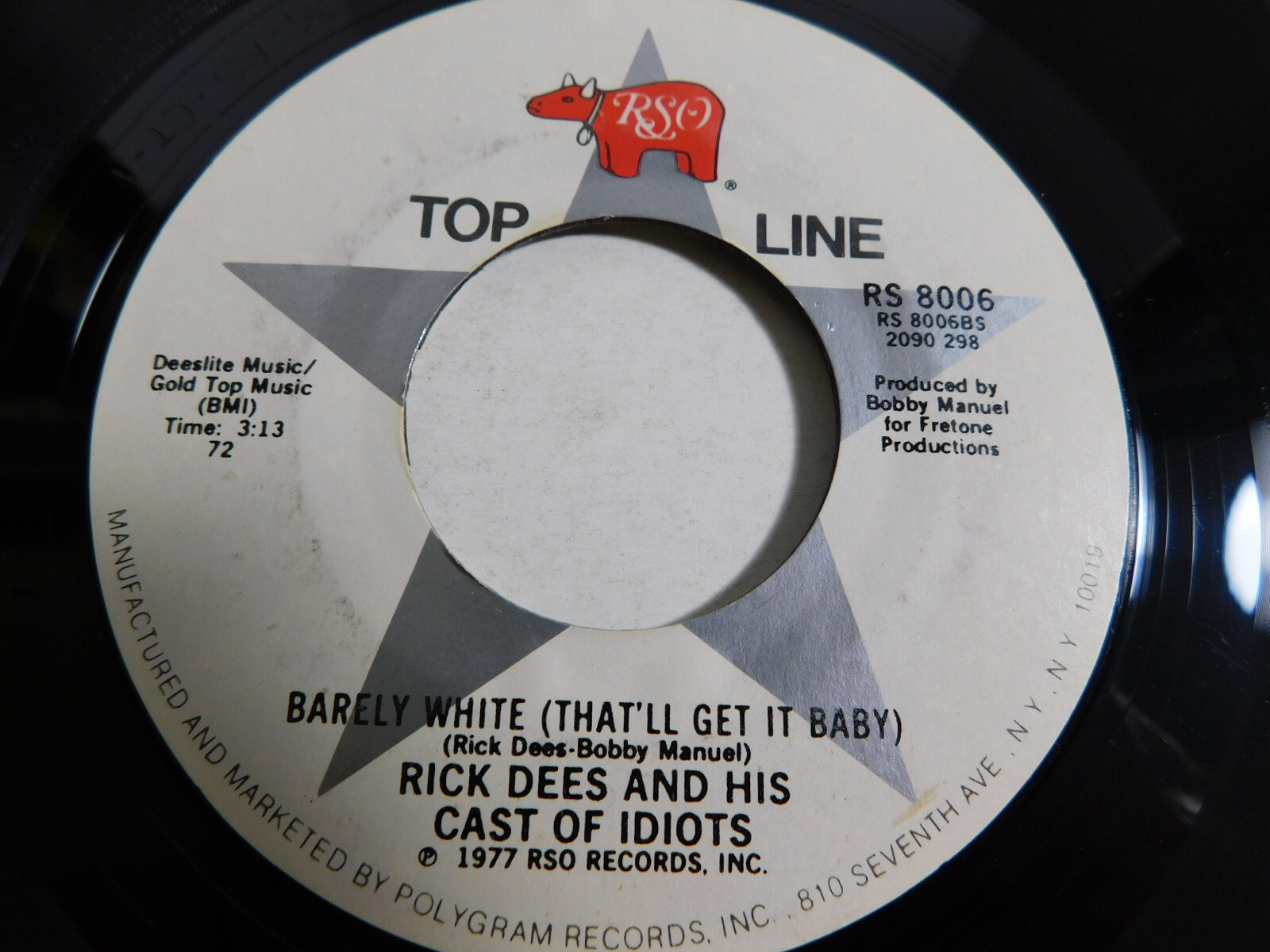 Rick Dees And His Cast Of Idiots– Disco Duck (Part 1) 7" 45 Single 1076 ...