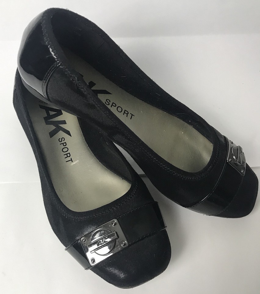 Ak Anne Klein Sport Womens Shoes Flat Black Size 8.5M | eBay