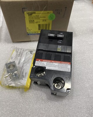 Square D QO2200 200A Two-Pole Circuit Breaker - Black 785901755784| eBay