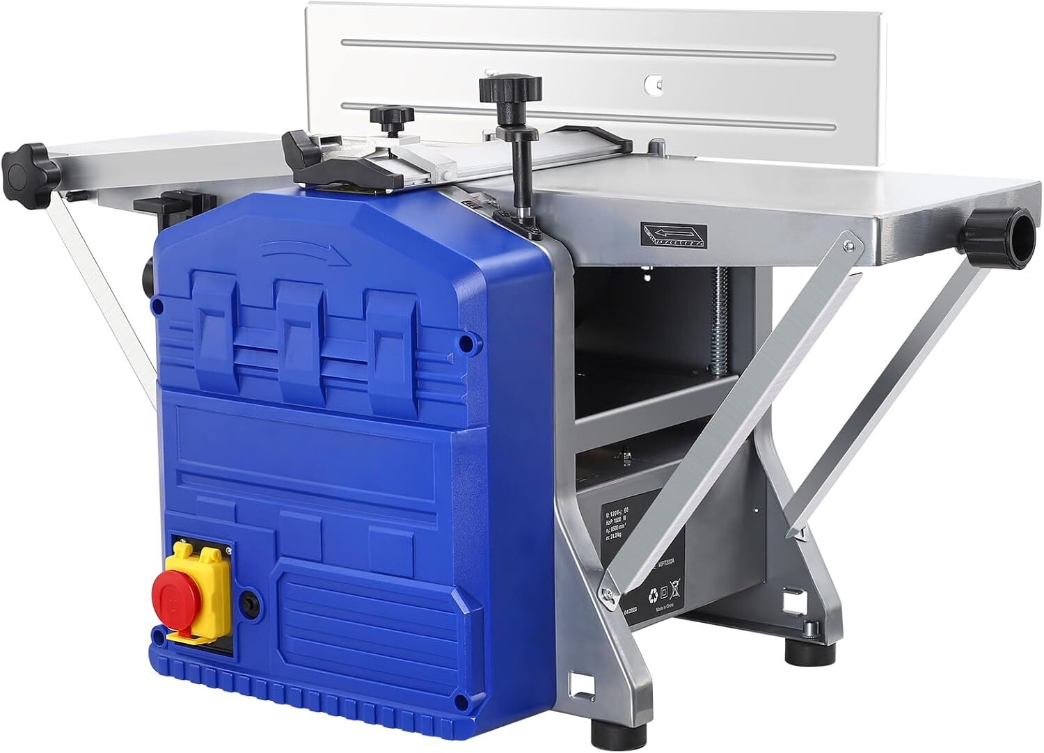 Electric Bench Planer Dual Function Wood Planer Machine Low Noise Worktable