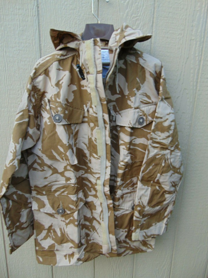 Genuine British Army Desert Camo Windproof Smock, L to XXL, NOS, free ...