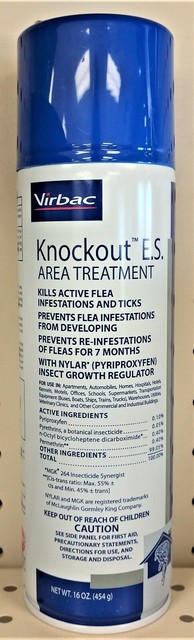 3 Cans 16 Oz Knockout ES Area Treatment Virbac Fleas for sale online | eBay