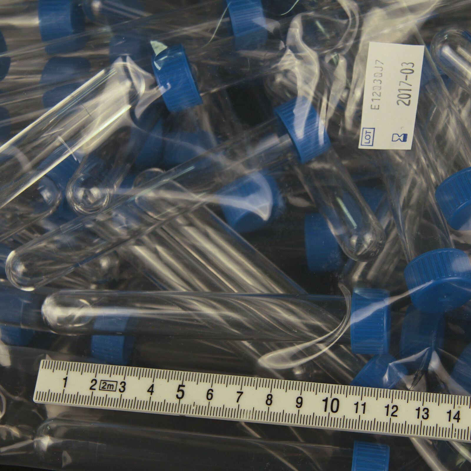 100 Sterile Greiner 15ml Culture Tubes Screw Cap Test Tube 186171 ...