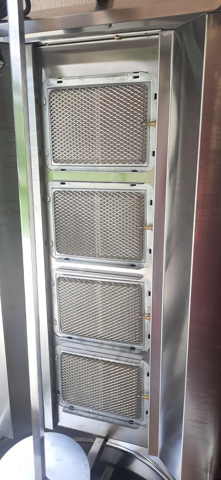 AUTOMATIC ROTATE SHAWARMA 4 GAS Burner Doner KEbab Broiler Machine ...