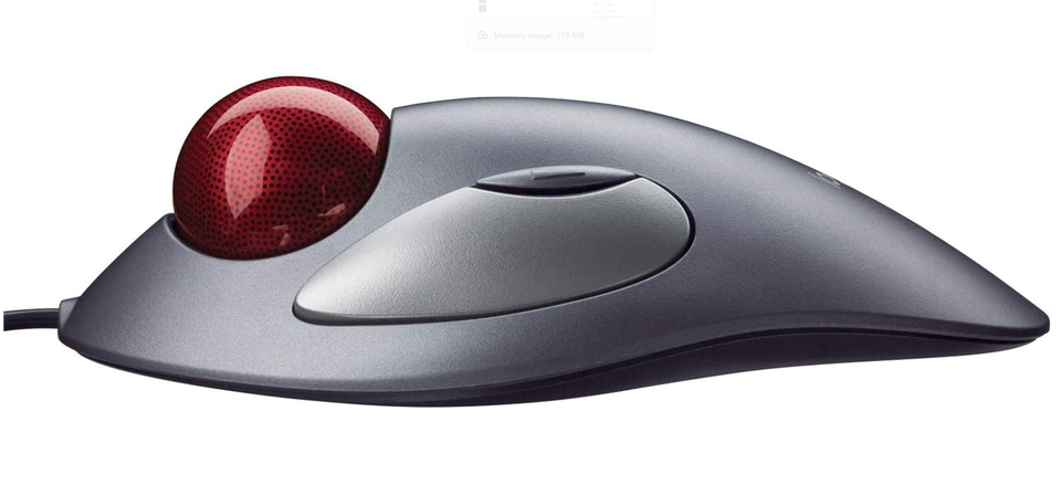 NEW T-BC21 Logitech Trackman Marble Mouse USB Wired 4-button Trackball ...