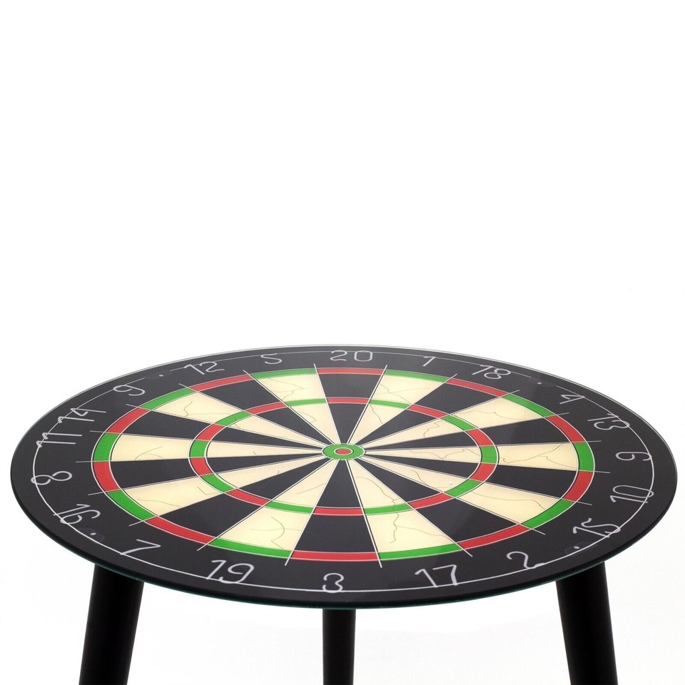 Dartboard Table Glass Darts 41 cm x 41 cm Shudehill Home bar Games Room ...