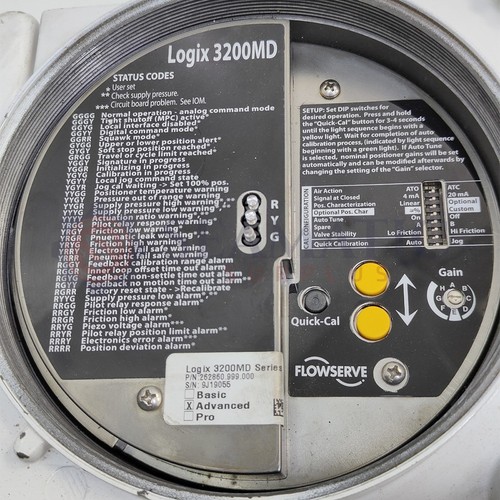 Flowserve Logix 3200 3210MD-28-D6-M-04-40-0S-0F Digital Valve ...