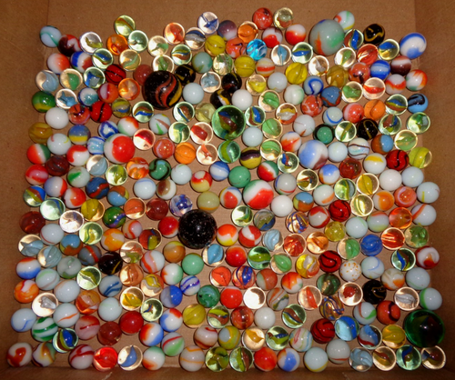 Vintage Marble Lot Of 300 Mixed estate Glass Marbles plus 6 shooters | eBay