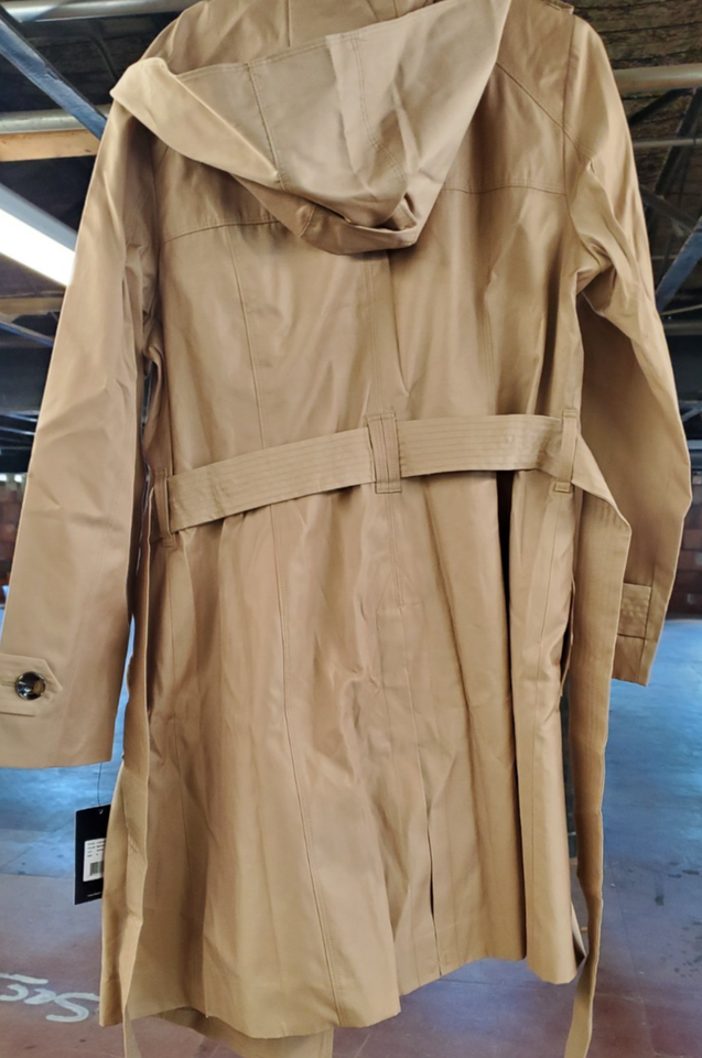 London Fog Trench Coat with Hood L722433H93 British Khaki Medium | eBay
