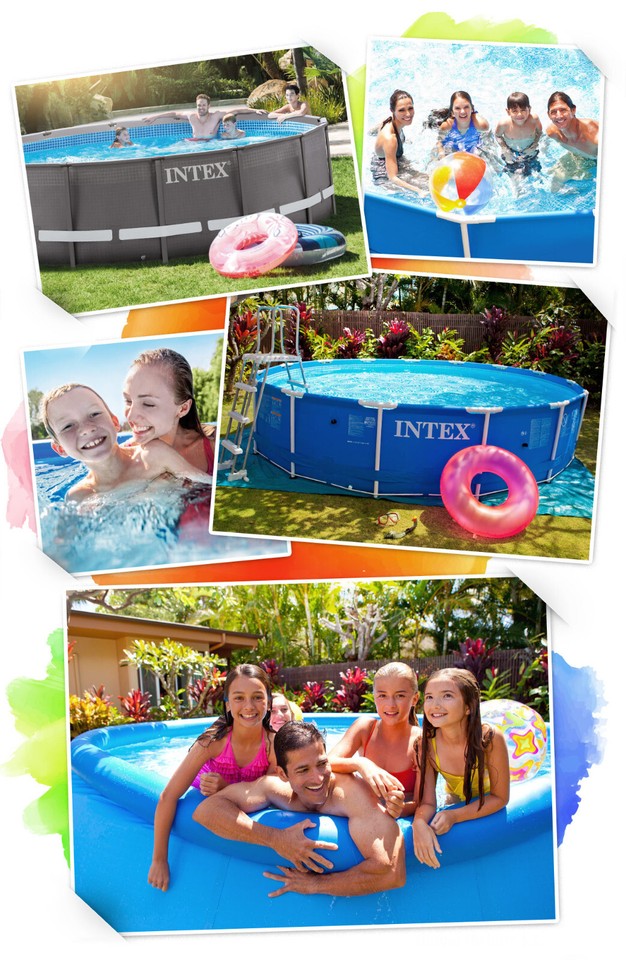 3 in 1 INTEX Easy Set Quick Up Pool Set Gartenpool Schwimmbecken mit ...