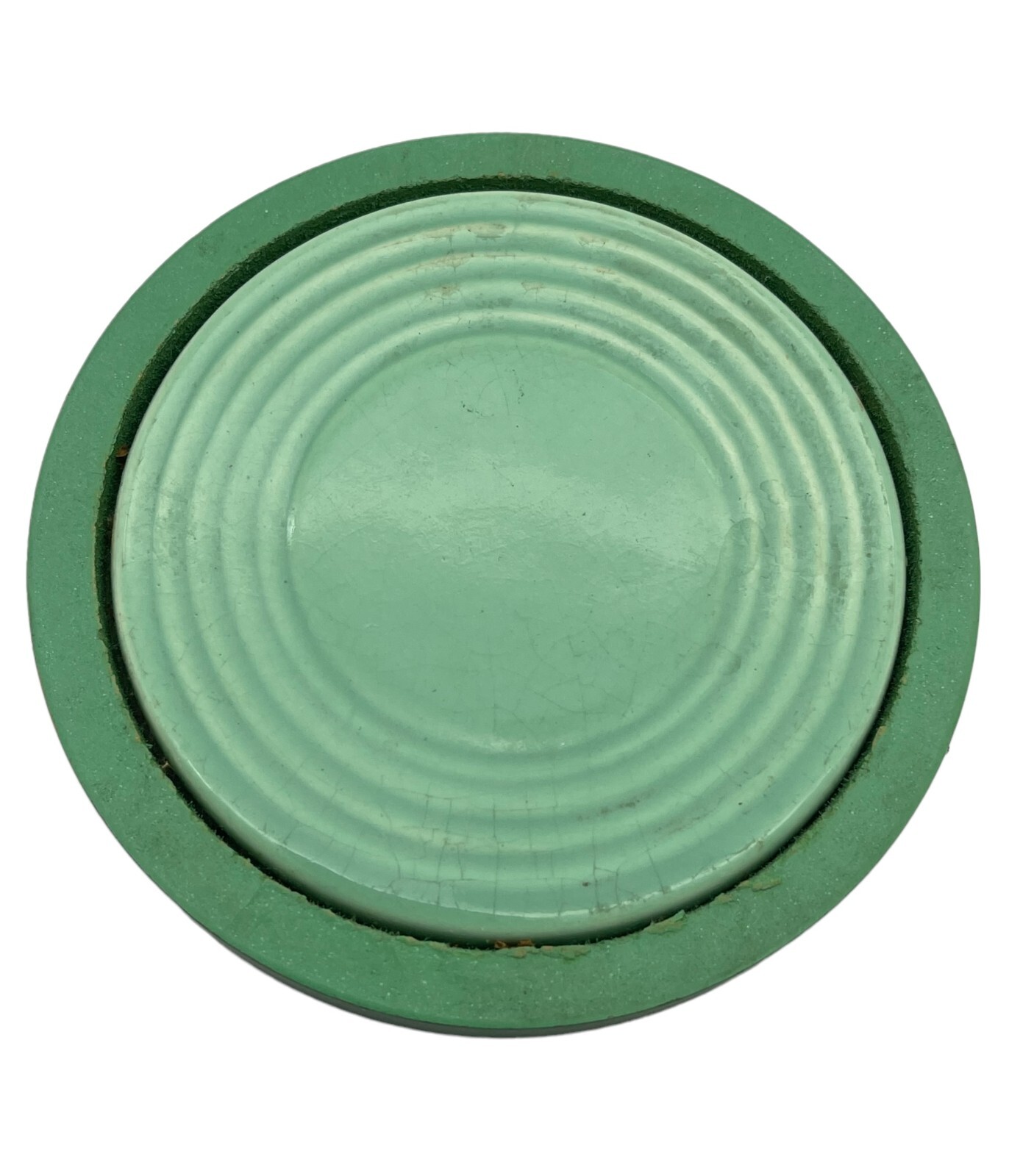 Vtg Fiestaware Coaster Set Lot of 4 Green Pink Yellow Blue Stoneware ...