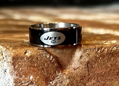 New York Jets Mens NFL titanium ring. wedding ring. unique gift | eBay