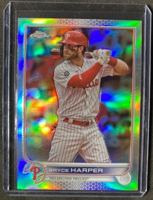 2022 Topps Chrome Bryce Harper Refractor Gem Mint Centering ++ | eBay