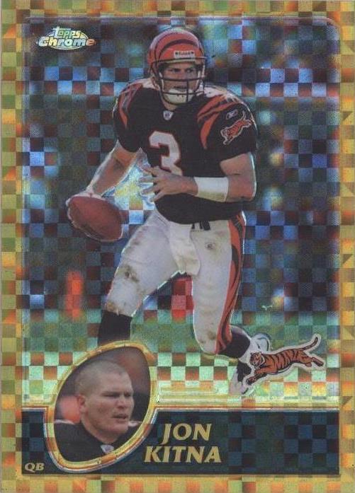 2003 Topps Chrome - Jon Kitna #59 Gold X-Fractor /101 for sale online ...