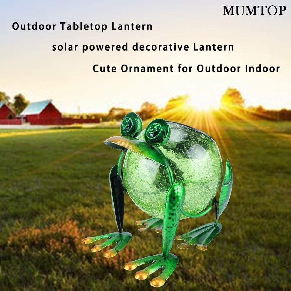 Solar Frog Garden Lights Walkway Yard Lawn Decor Patio Pathway Porch ...
