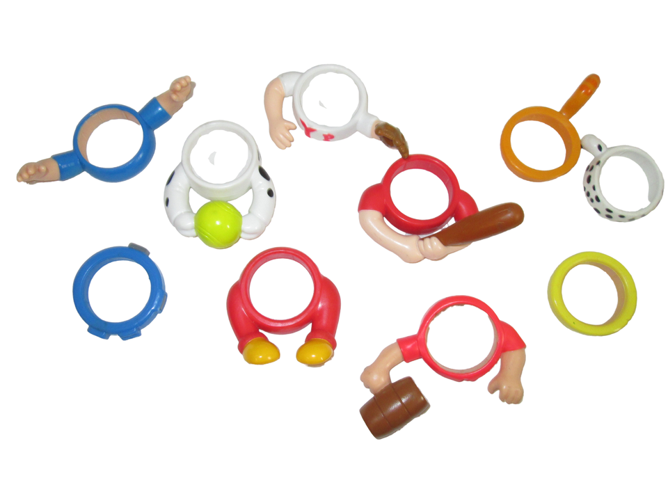 Little People Pop On Pals Lot Spin Master Cat Dog Dress Up 18 Pieces ...